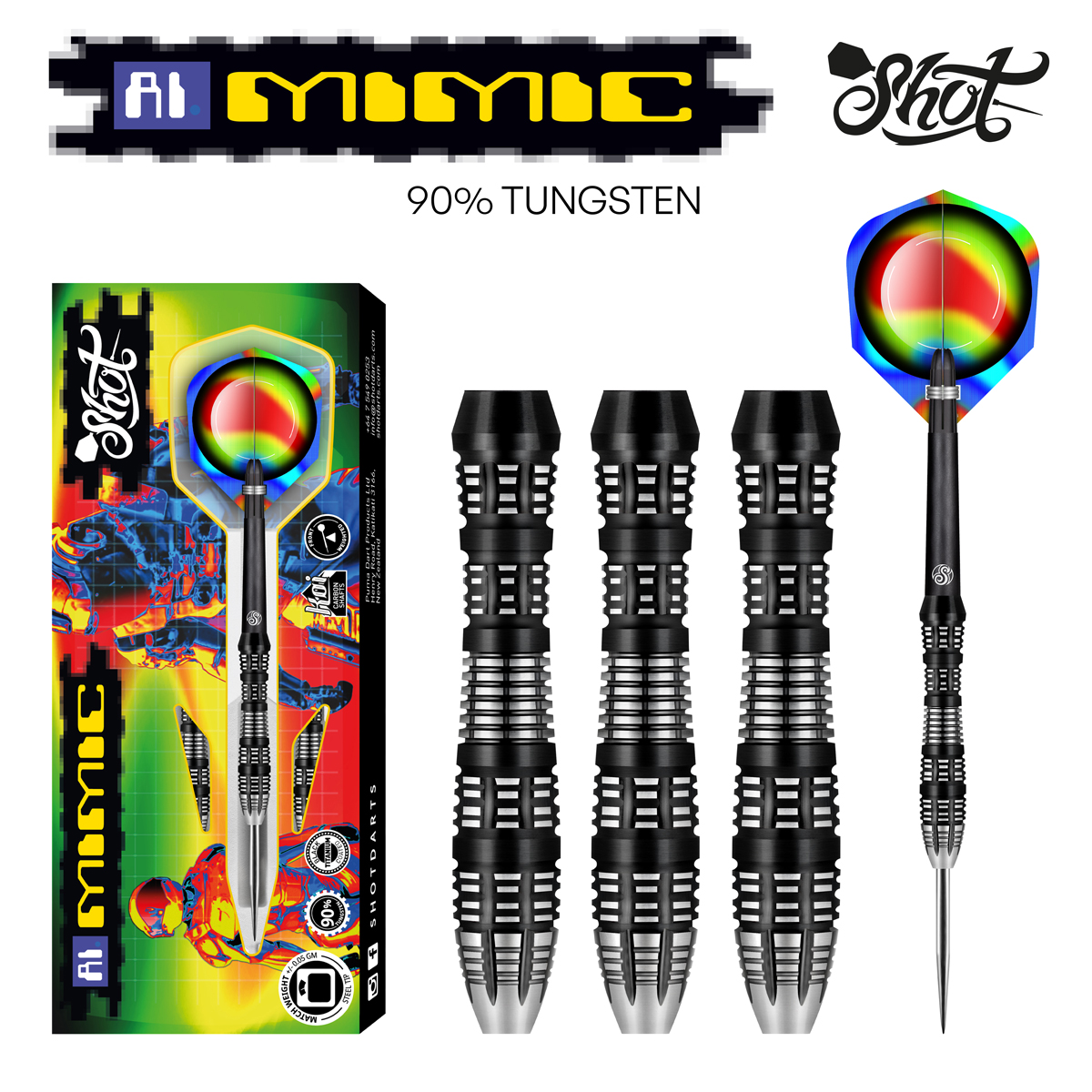Shot AI "Mimic" 90% Tungsten - Smurf Darts