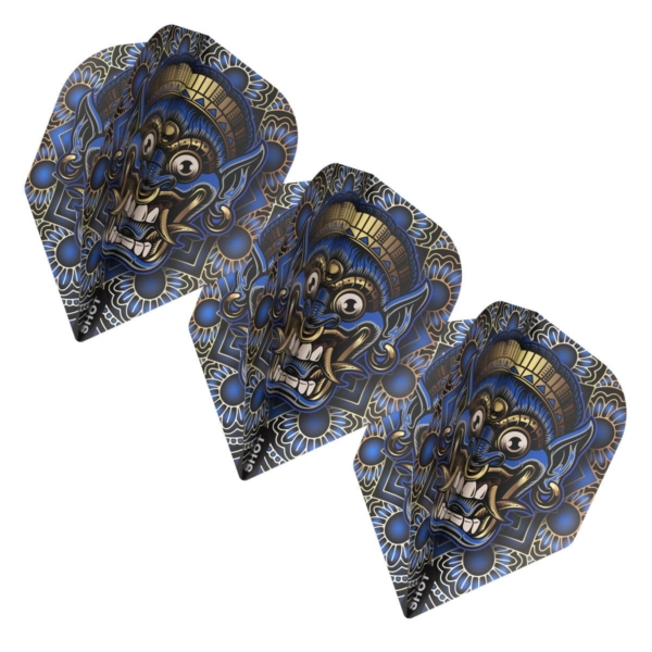 Shot Tribal Weapon Java Small Standard Flights - Smurf Darts