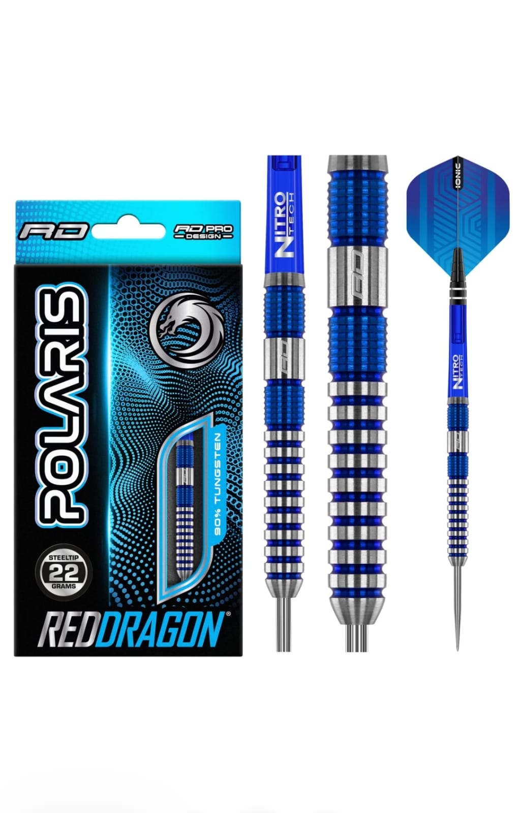 Red Dragon "Polaris" v2 Tungsten Darts - Smurf Darts